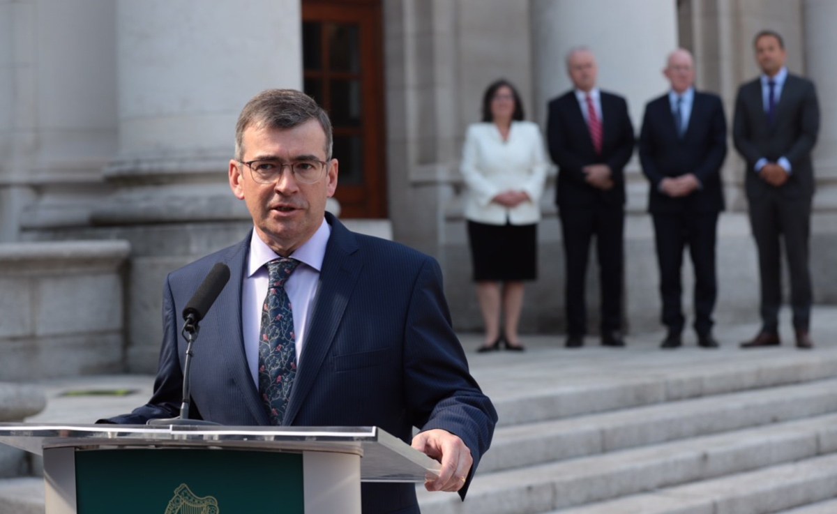 The Garda Commissioner Drew Harris And The PSNI Armed Escort And Jeep ...